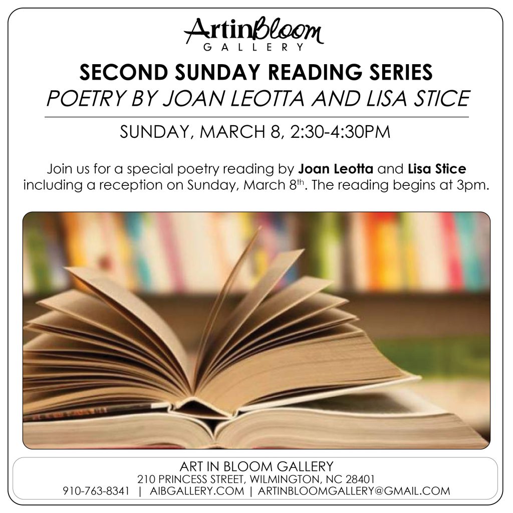 Second-Sunday Reading Series: Poetry by Joan Leotta and Lisa Stice ...