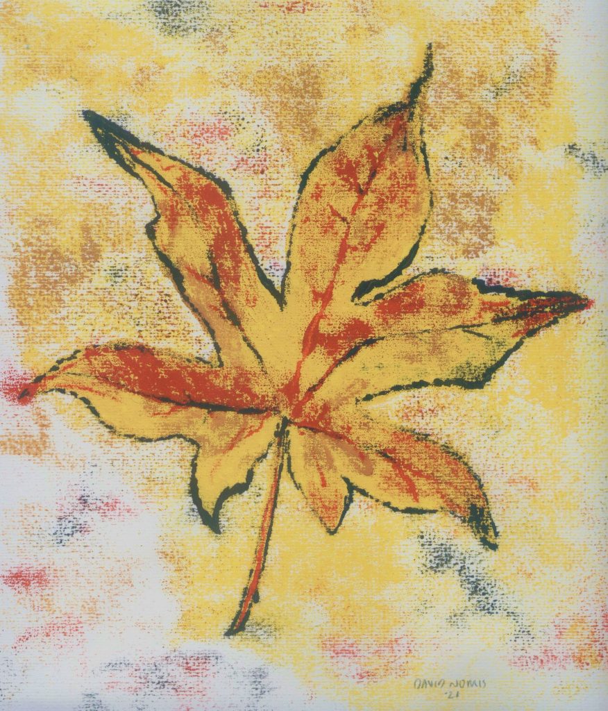 Maple Leaf Monoprint II - Art in Bloom Gallery
