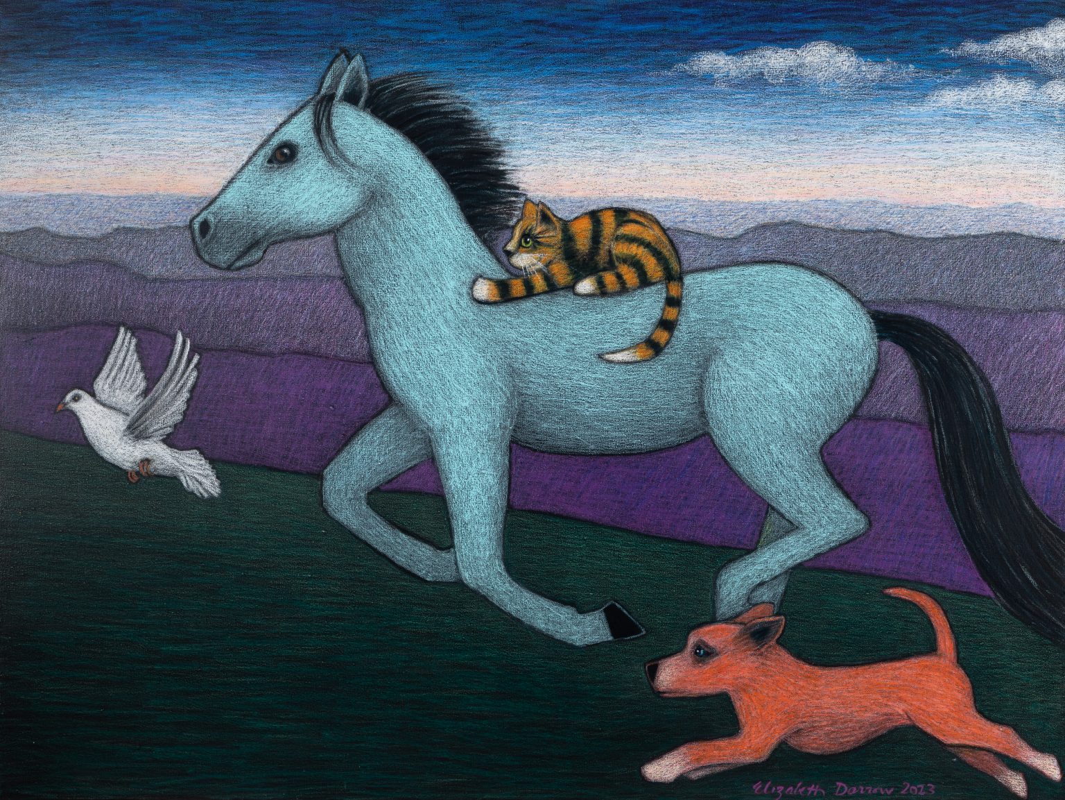 “On the Road to Find Out” New Art by Elizabeth Darrow Exhibit - Art in ...