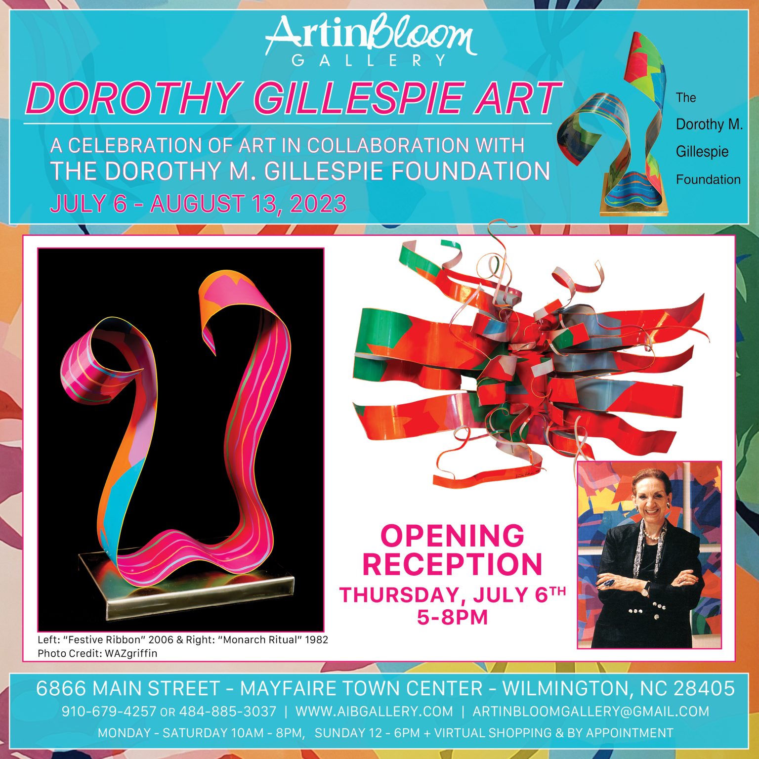 “Dorothy Gillespie Art” & Jennifer Mace – Artist Reception - Art in ...
