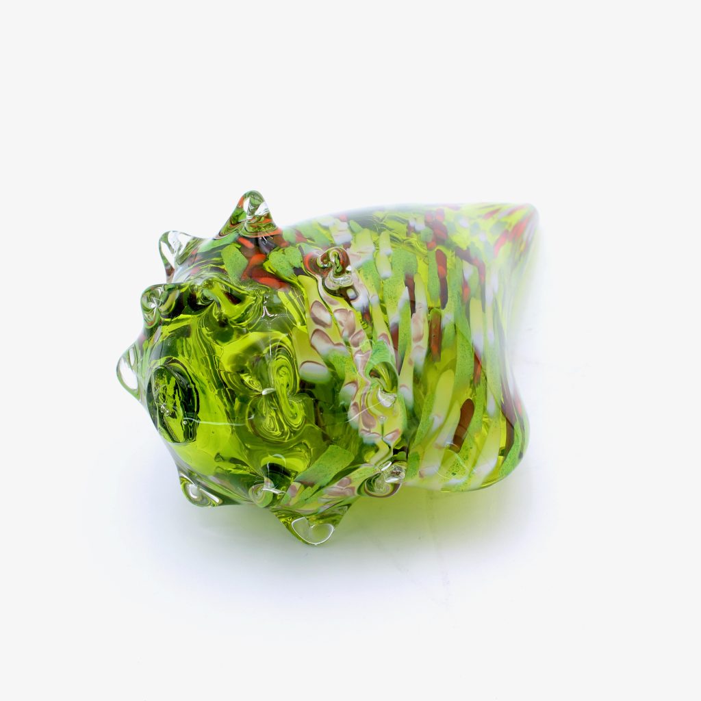 Blown Glass Shell “Spots” - Art in Bloom Gallery