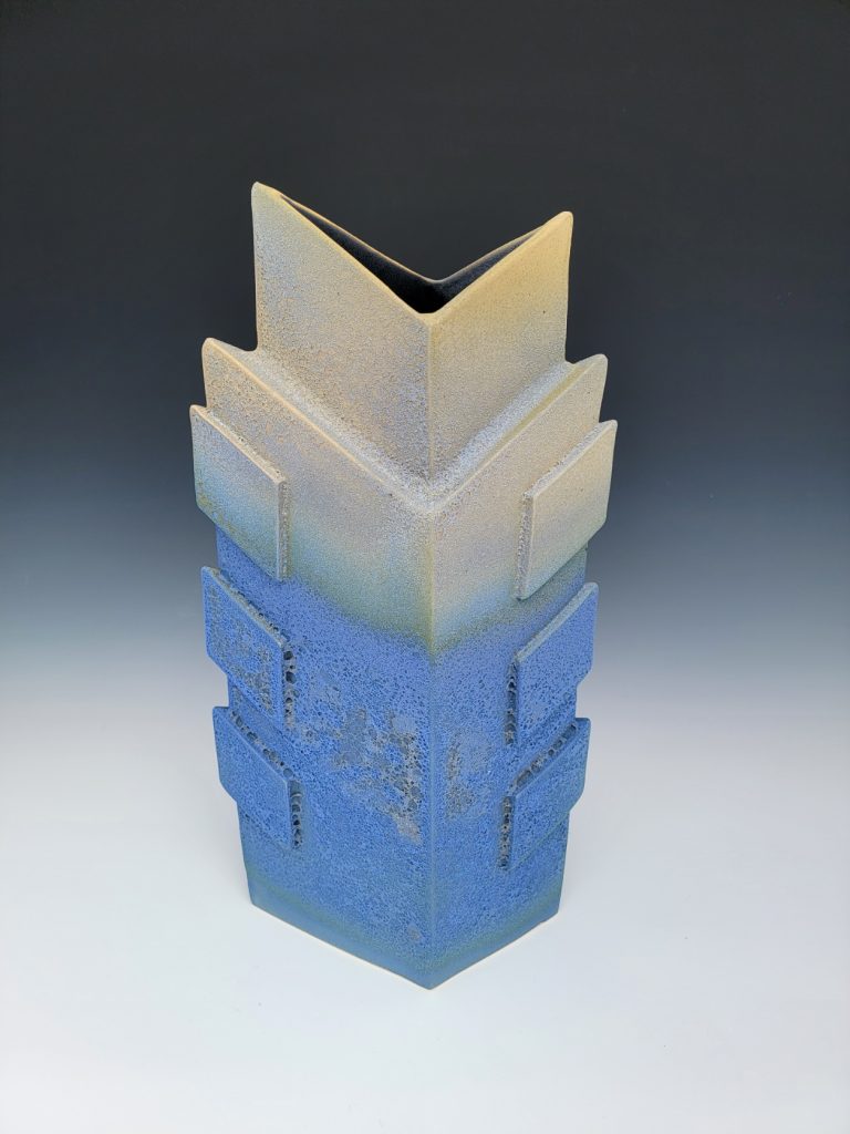 Angular Vessel with Quoin Accents (BPE 337) - Art in Bloom Gallery